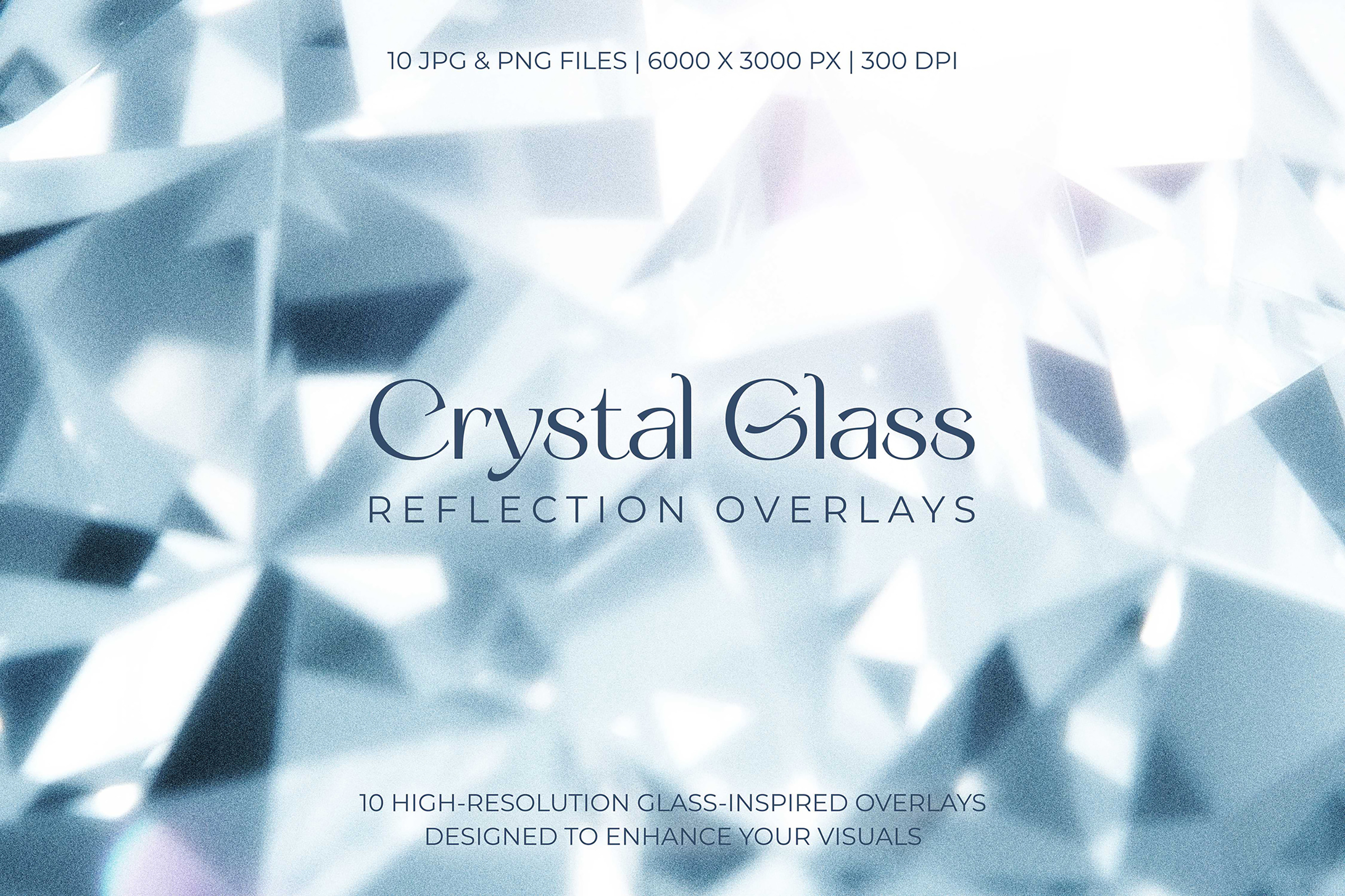 Crystal Glass Reflection Overlays, a Background Graphic by Partikusi Design