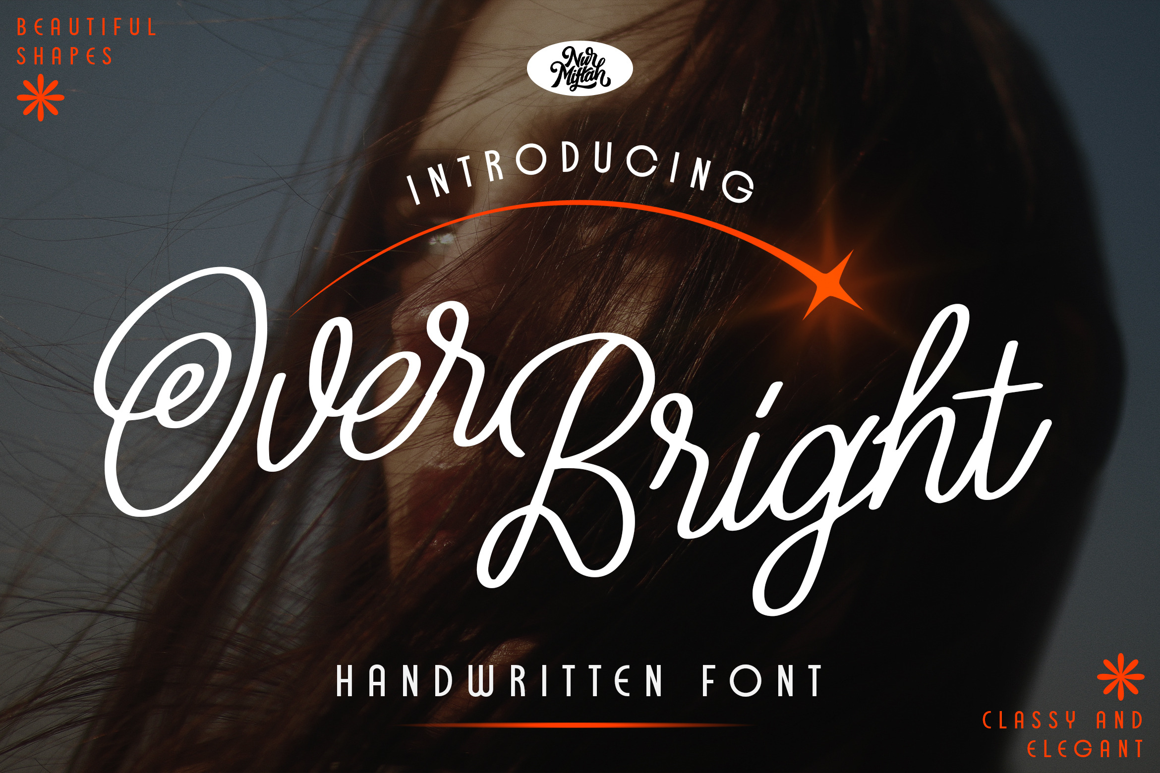 Over Bright - Handwritten Font, a Script Font by Nurmiftah