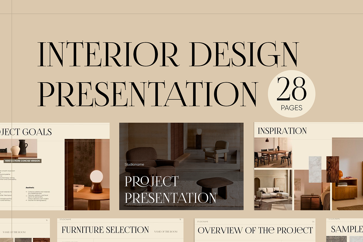 Interior Design Presentation, a Presentation Template by Trendingdigital