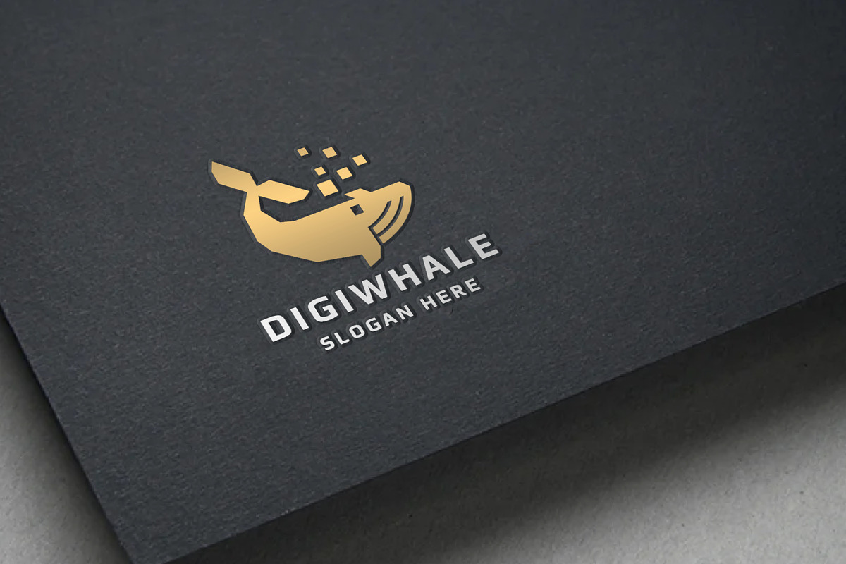Digital Whale Logo Template, a Branding & Logo Template by Design_Planet