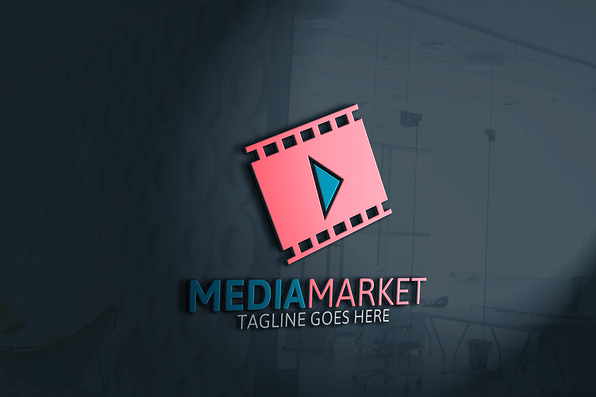 Media Market Logo, a Branding & Logo Template by Josuf Media