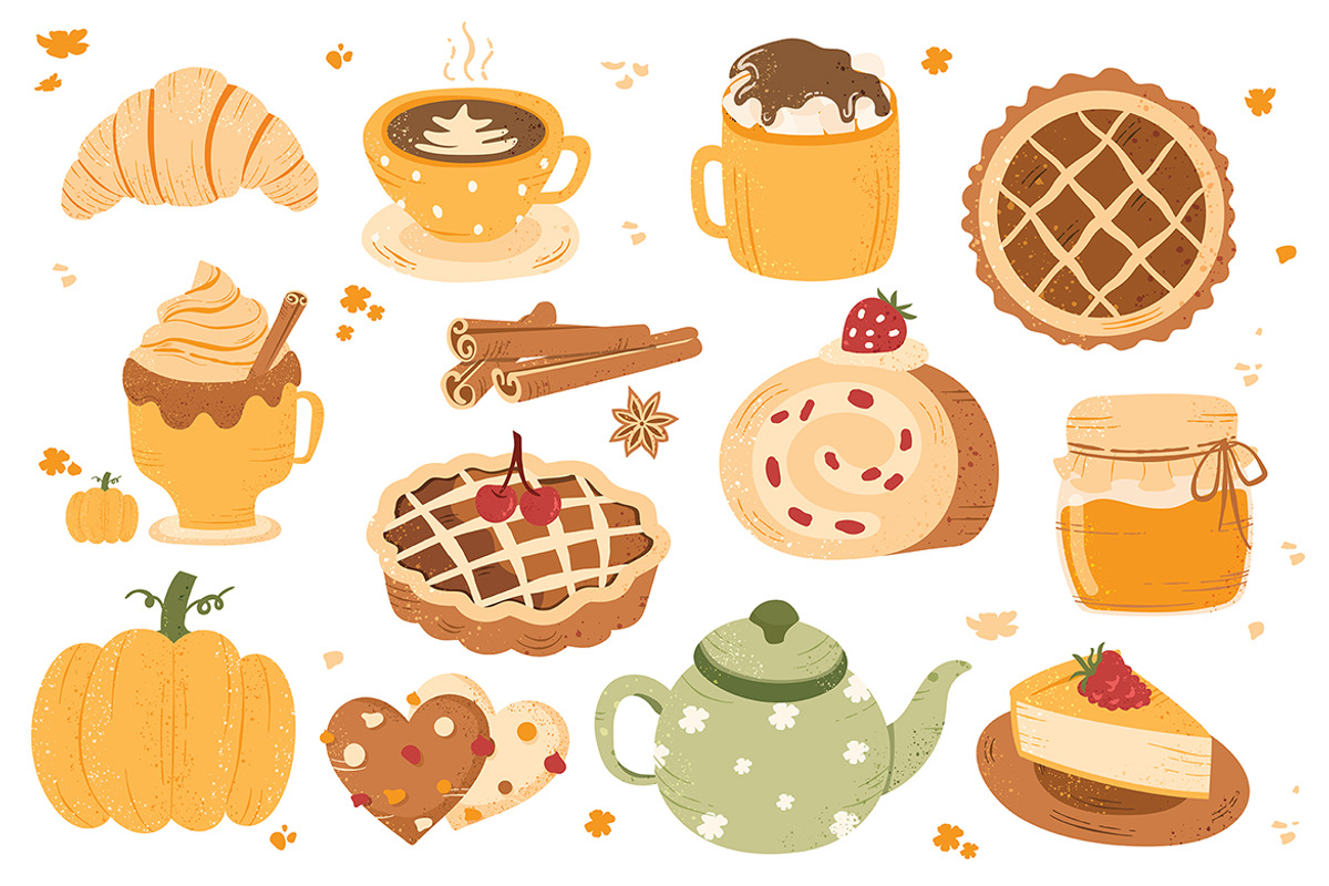 Autumn Fall Vector Clipart Bundle, an Object Graphic by DesignerCandies