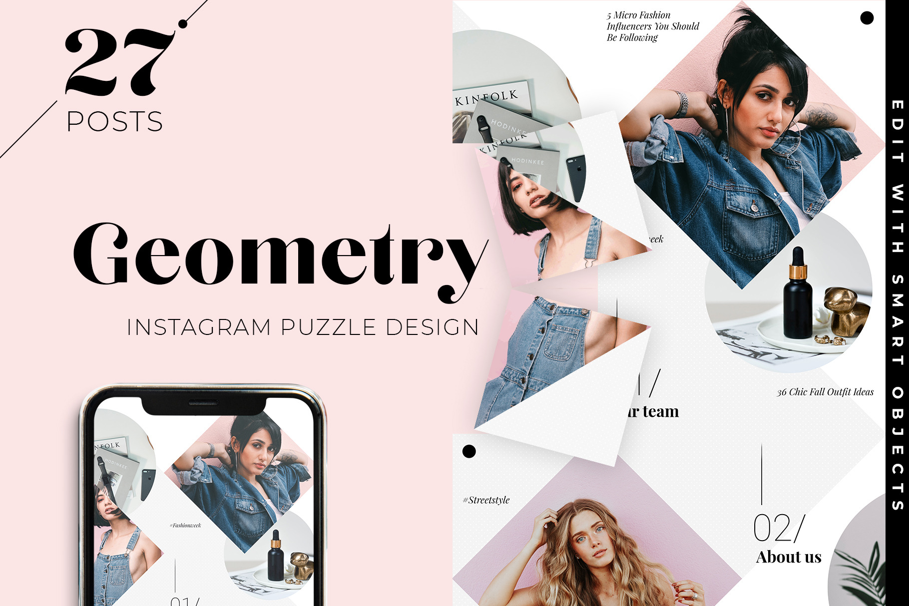 Geometry Instagram Puzzle Template, a Social Media Template by Neutral ...