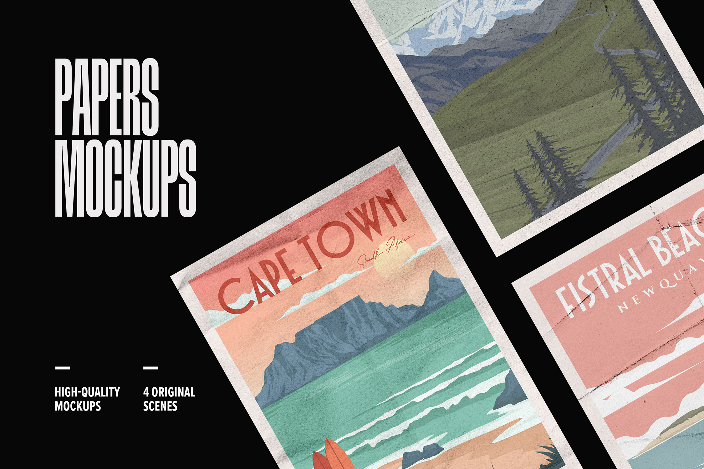 Crumpled Paper Mockup, a Books & Magazine Mockup by Design Squad