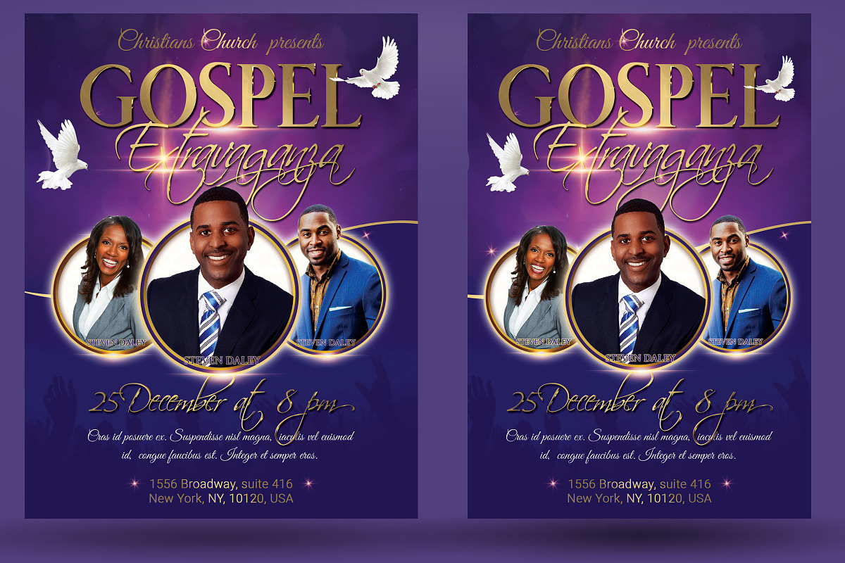 Gospel Extravaganza Flyer Poster, a Flyer Template by Artolus