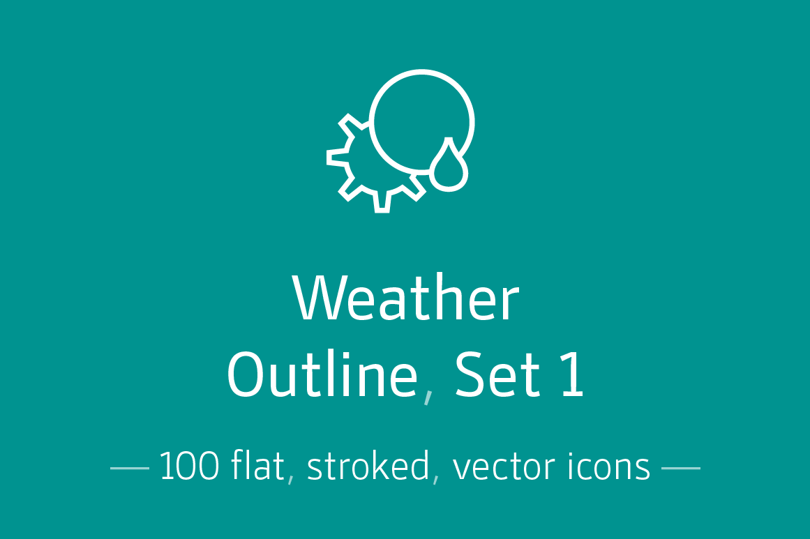 Weather, Outline, Set 1 - Icon Pack, an Icon by Jure Kožuh | Creative ...