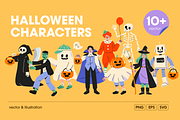 Halloween Characters Set