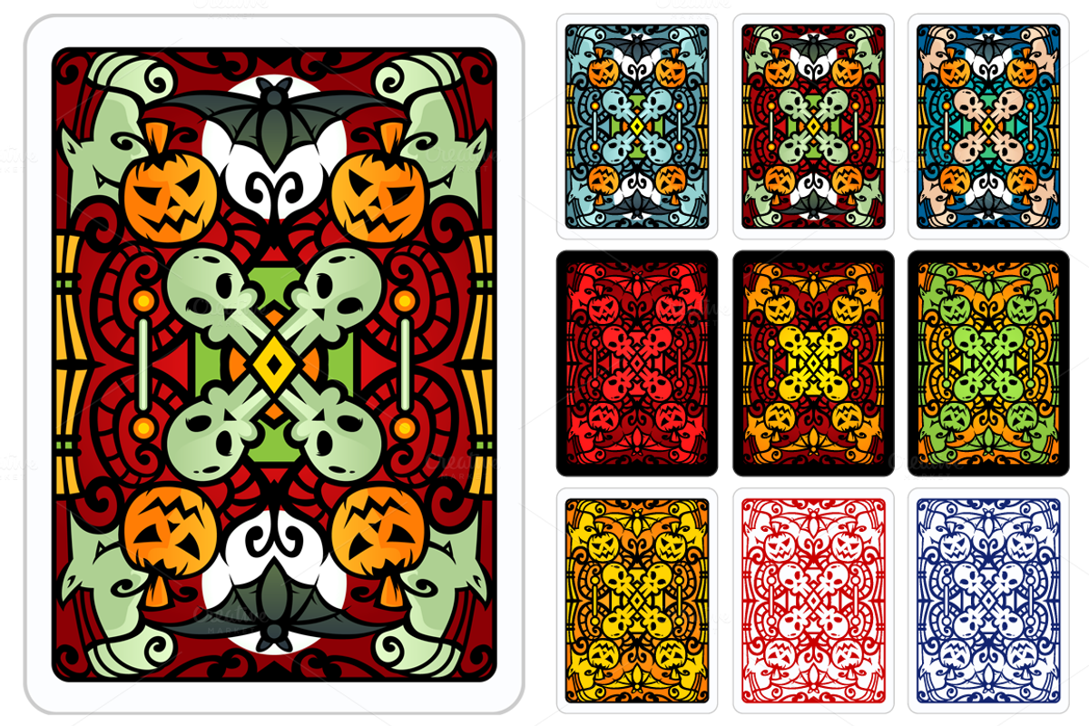 Full Deck of 52 Playing Cards, an Illustration by pixaroma