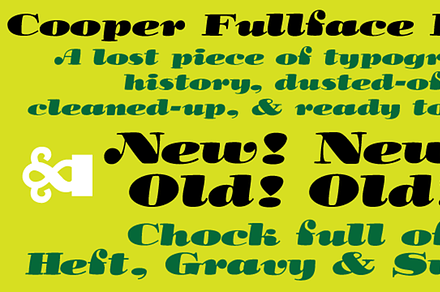 Cooper Black Swash, a Font by Wordshape
