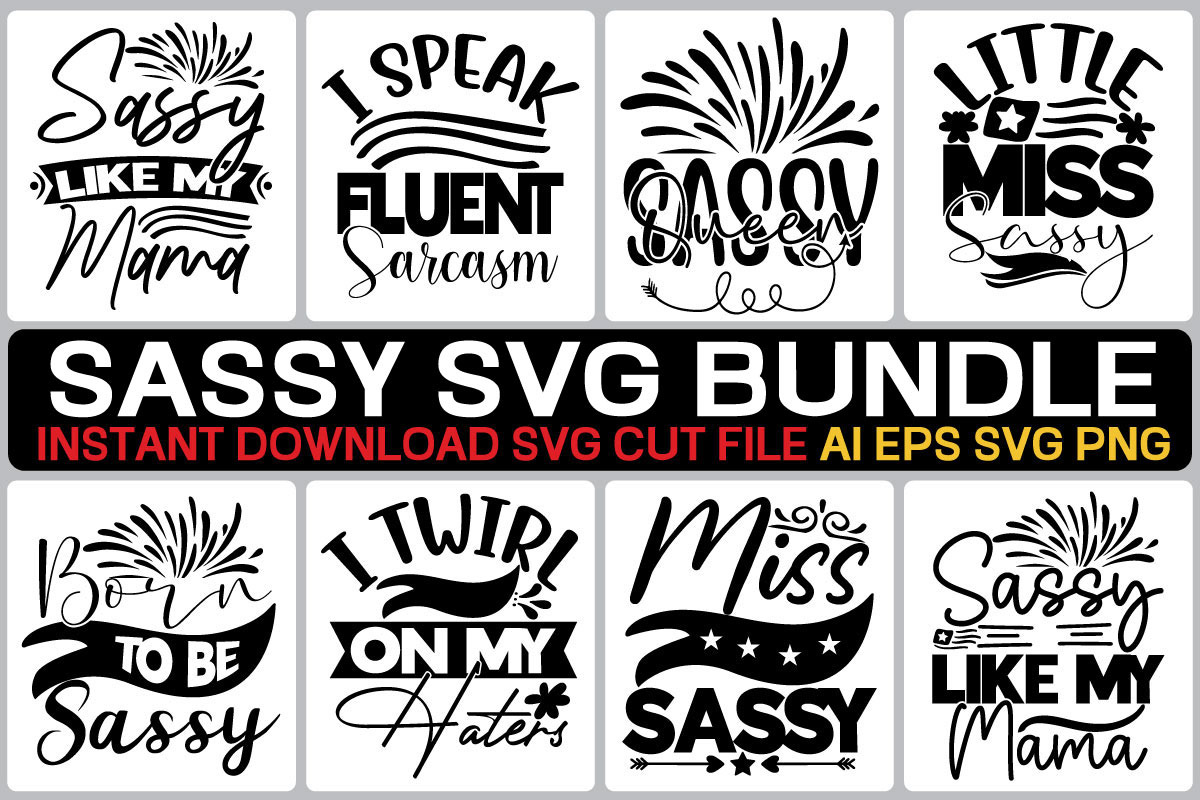 Sassy Svg Bundle, an Object Graphic by GatewayDesign