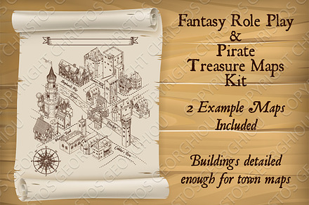Vector Pirate Treasure Map | Illustrations ~ Creative Market