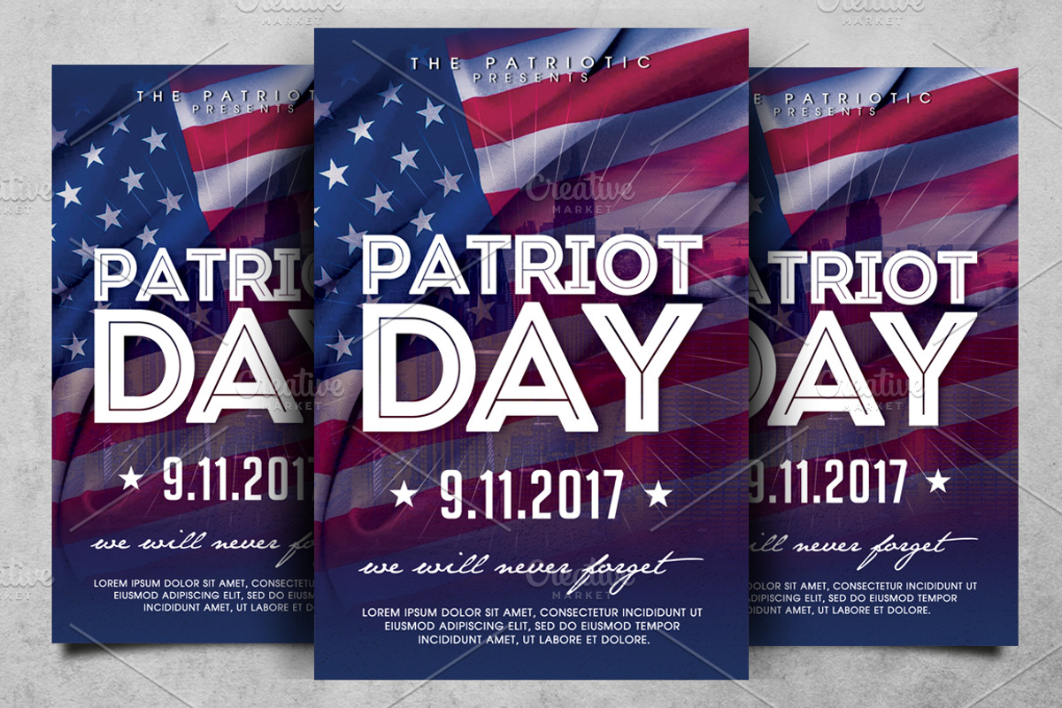 Patriot Day Flyer, a Flyer Template by AyumaDesign