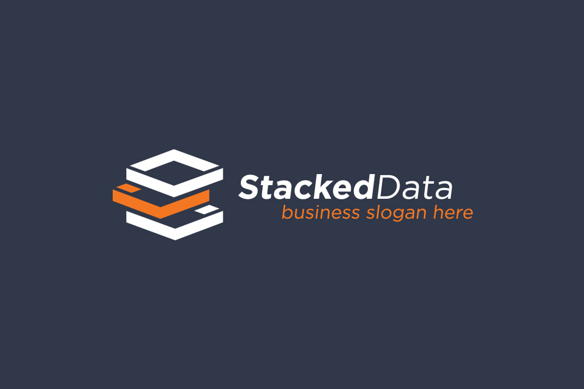Stacked Data Analysis Symbol, a Branding & Logo Template by Toko Pak Sabar