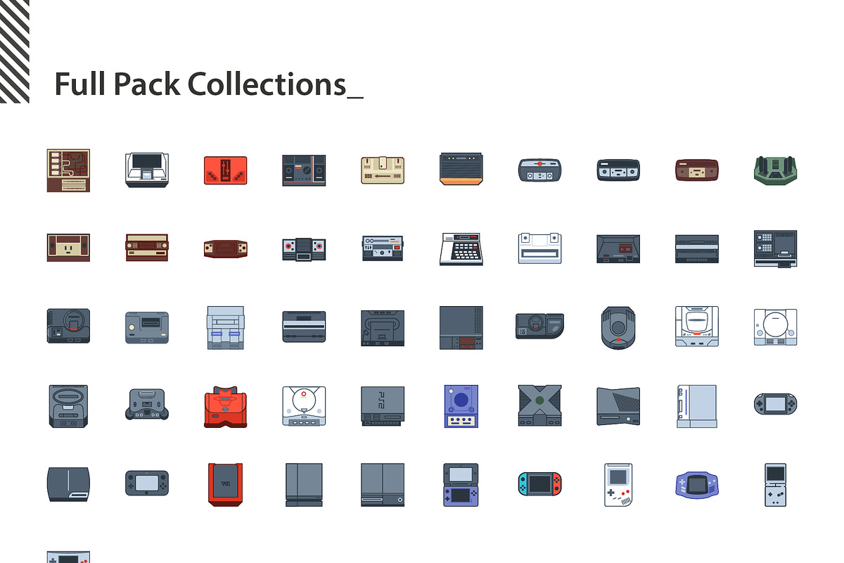 Console Icon Set, an Icon by kerismaker