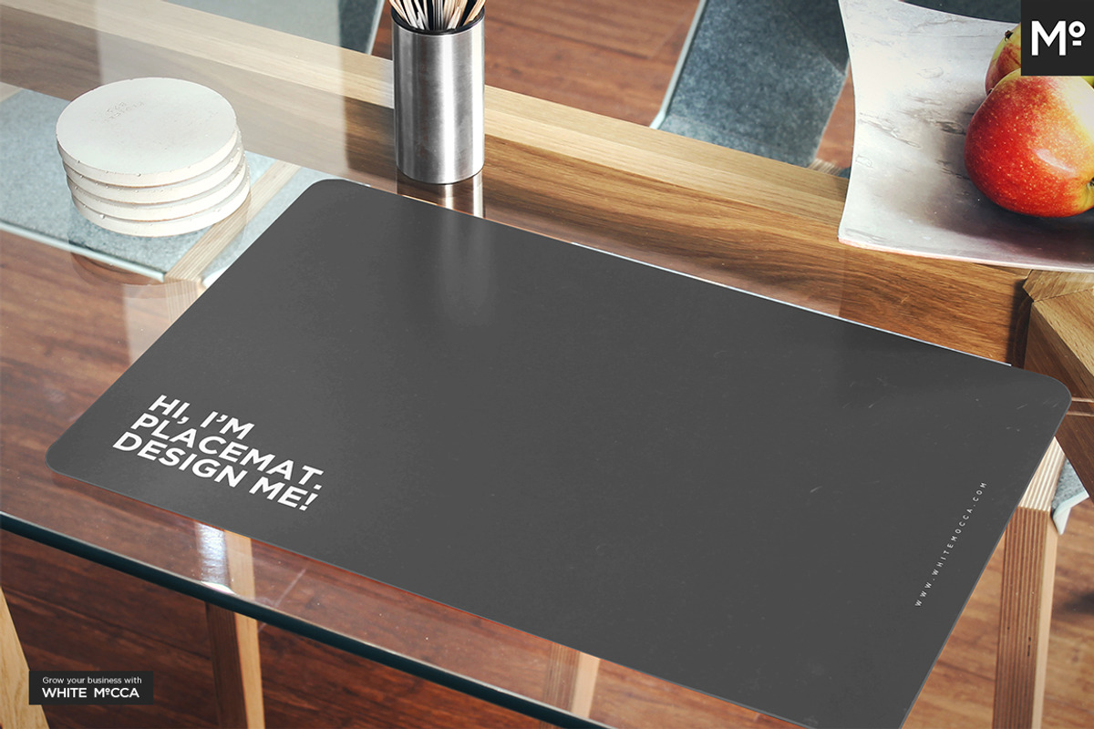 The Placemat on the Table Mock-up, a Product Mockup by Mocca Mockups Store
