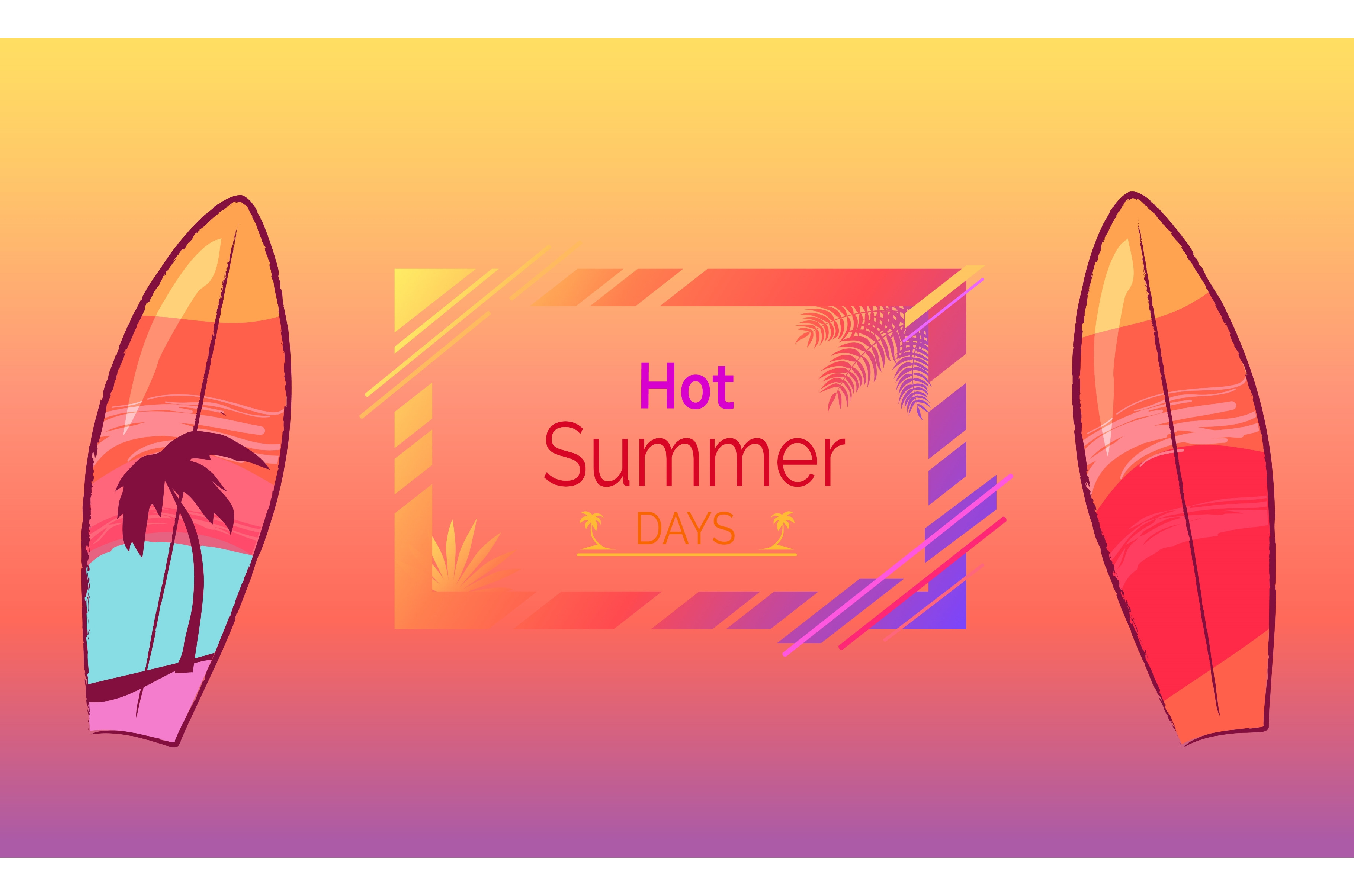 Hot Summer Days Poster with Cool, an Object Graphic by robuart