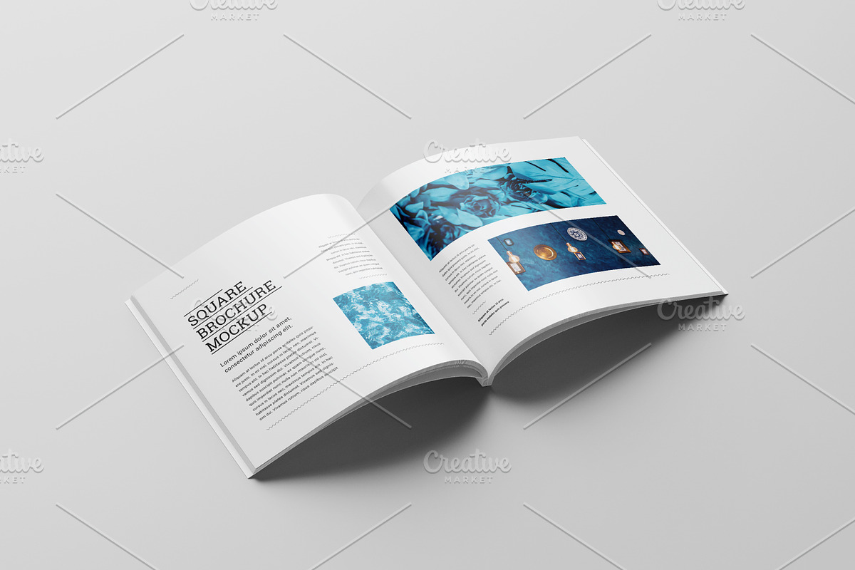 Square Brochure mockup 6 psd file, a Books & Magazine Mockup by ...
