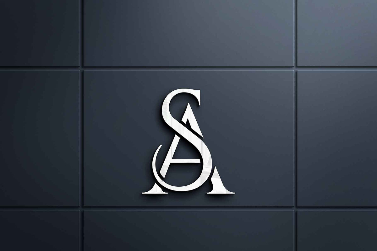 SA Abstract Logo Design., a Branding & Logo Template by art_creater