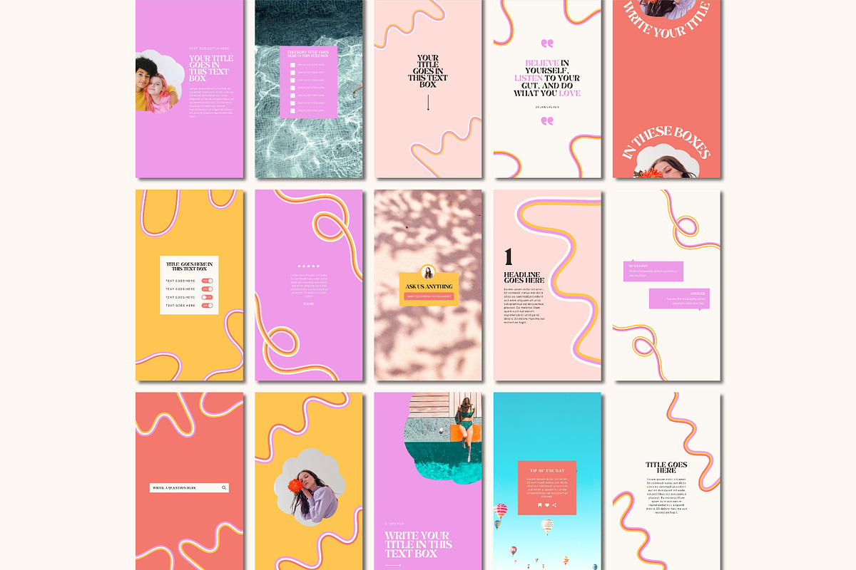 Bright Instagram Template Bundle A Social Media Template By Templatez Co