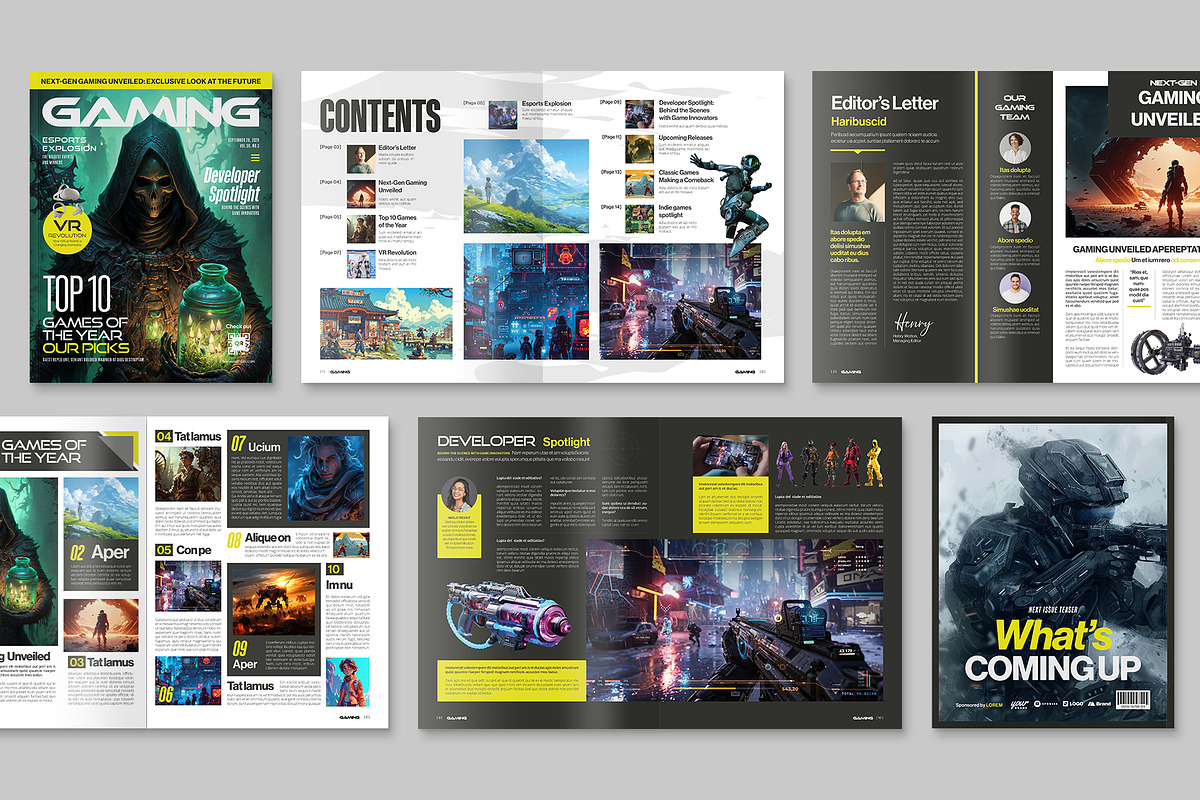 Gaming Magazine Template, a Magazine Template by BrandPacks | Creative ...