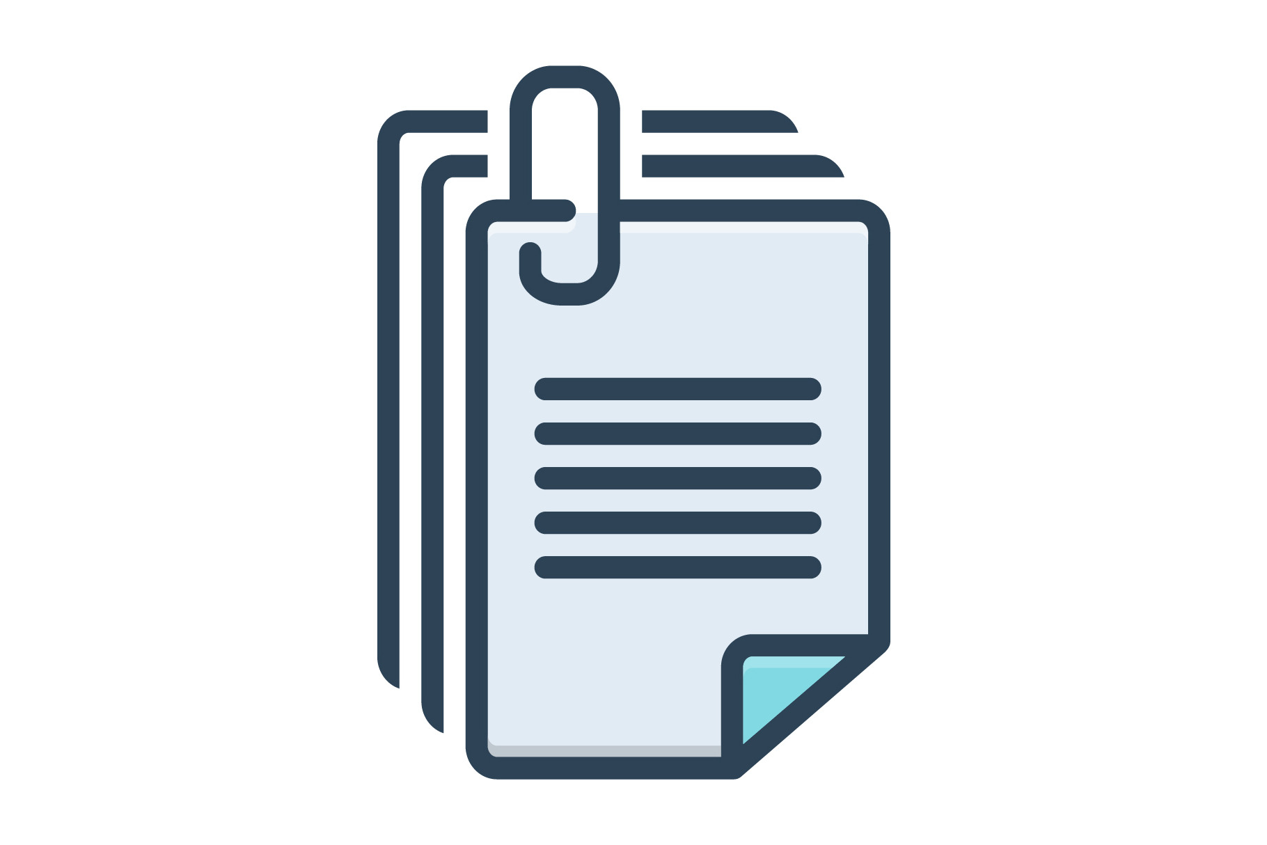 Document paper color icon, an Icon by Creative priyanka