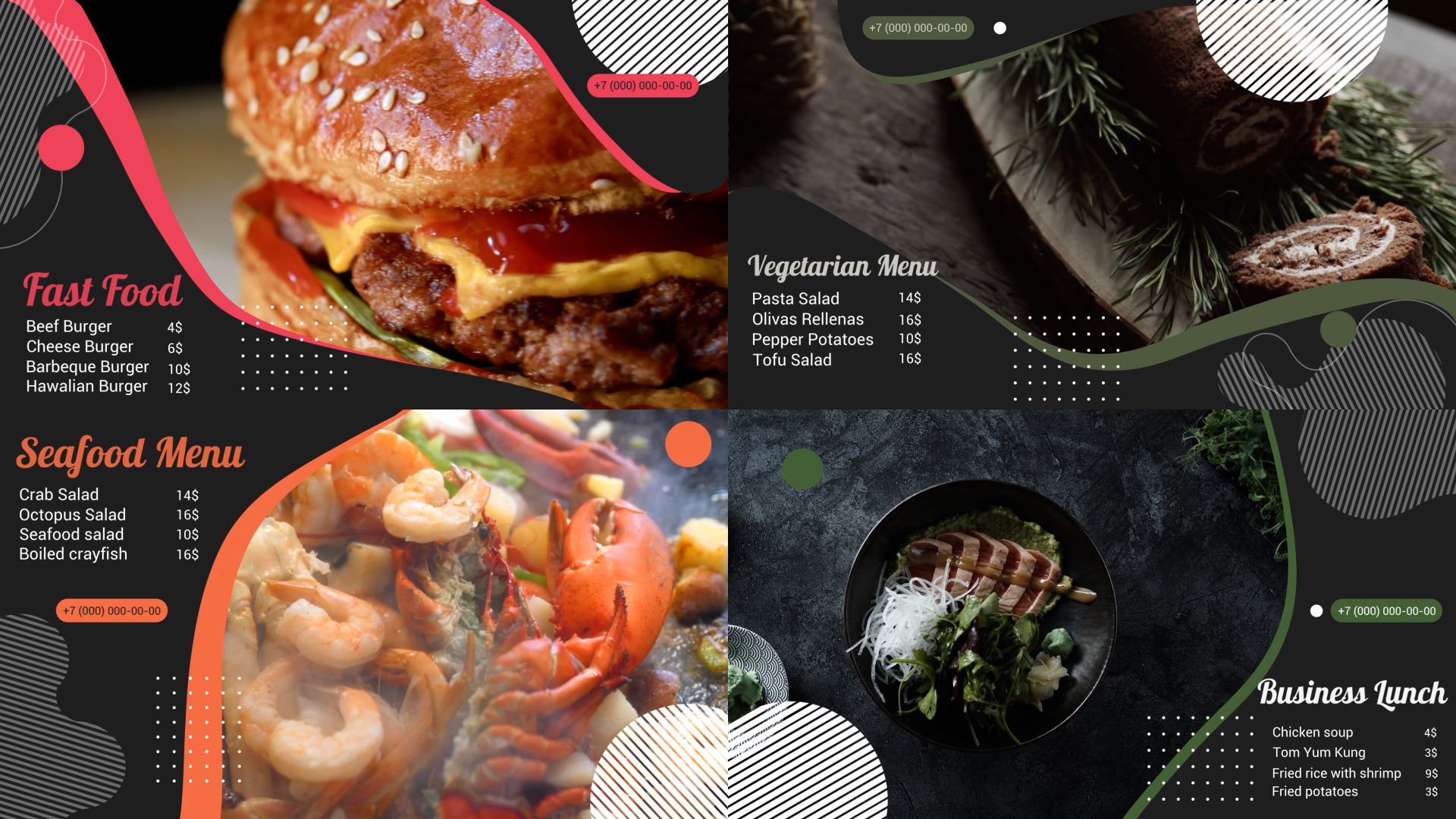 Food Menu for DaVinci Resolve