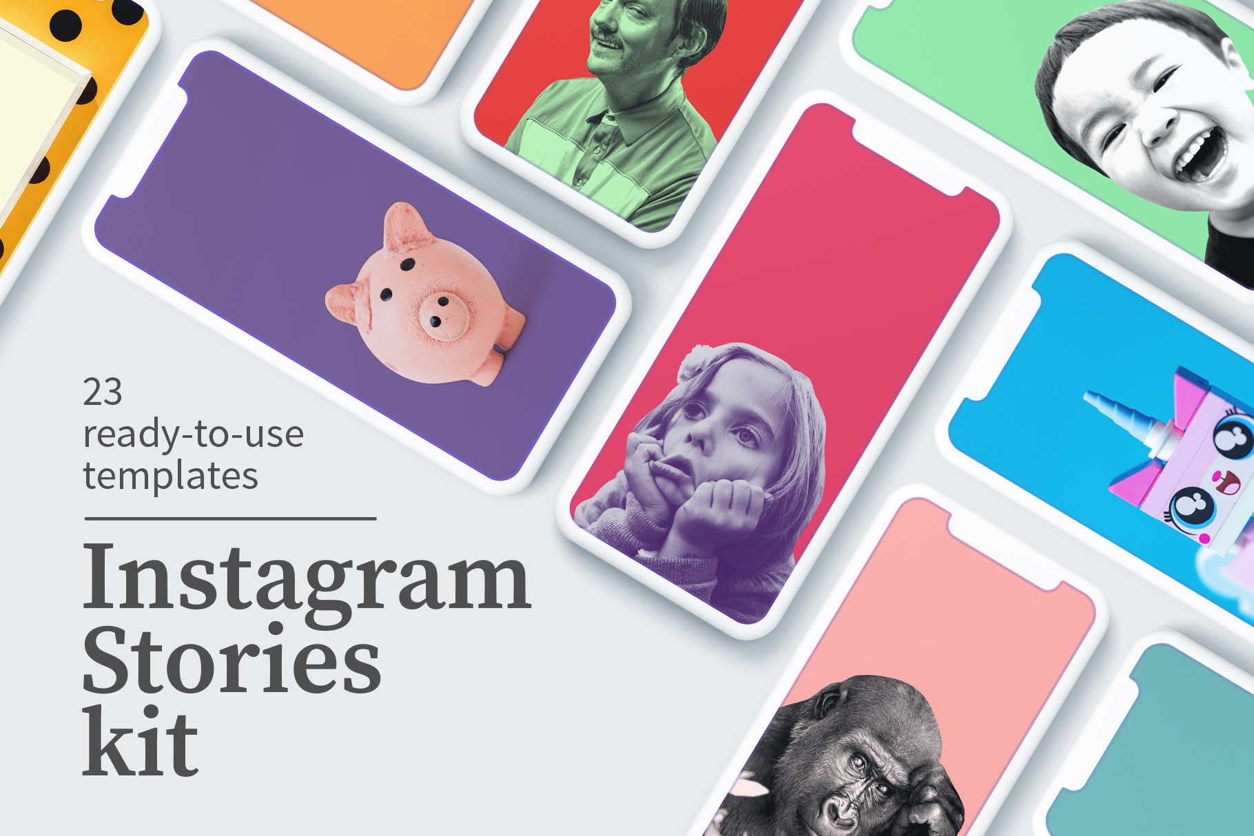 Bundle of Instant Instagram Stories, a Social Media Template by Biteable
