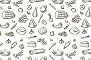 Vintage Food Patterns, a Pattern Graphic by ItemBridge