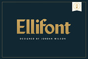 Ellifont, a Serif Font by Jordan Wilson
