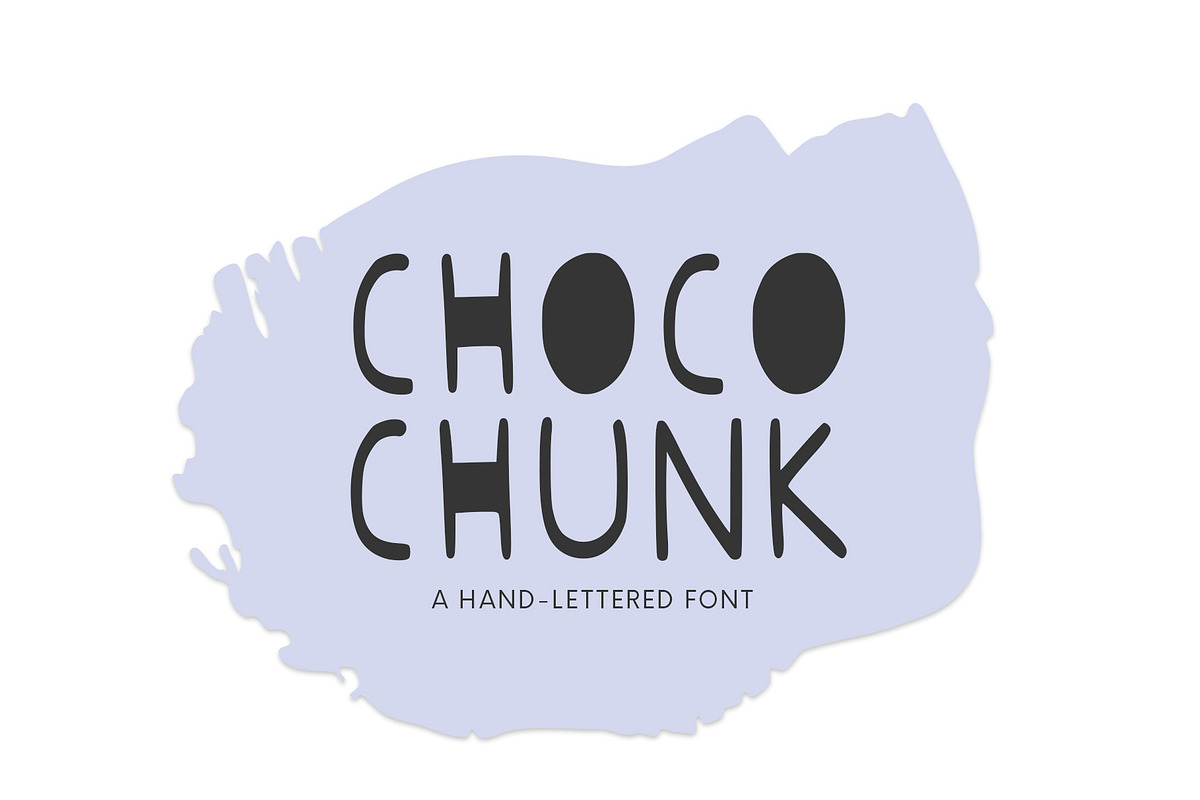 Choco Chunk, A Hand-Lettered Font, a Font by denofdreamers
