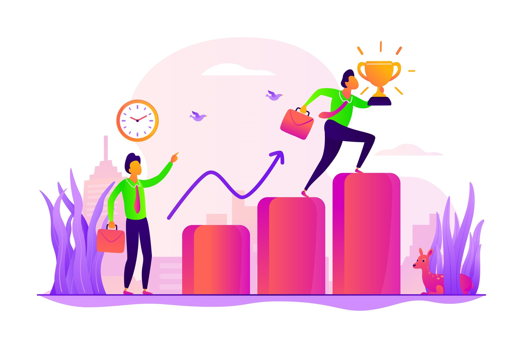 Self management concept vector, a Person Illustration by Visual Generation