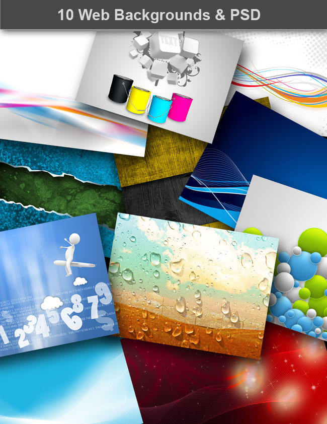 10 Web Backgrounds, a Templates & Theme by TrueMitra Designs