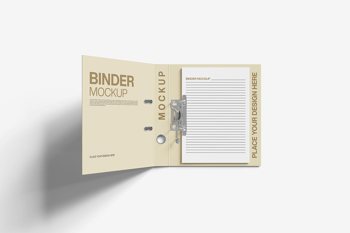 Binder Mockup, a Books & Magazine Mockup by bimockup
