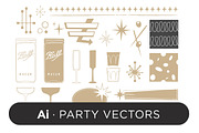 Party Vectors, an Object Graphic by tomodachi studio