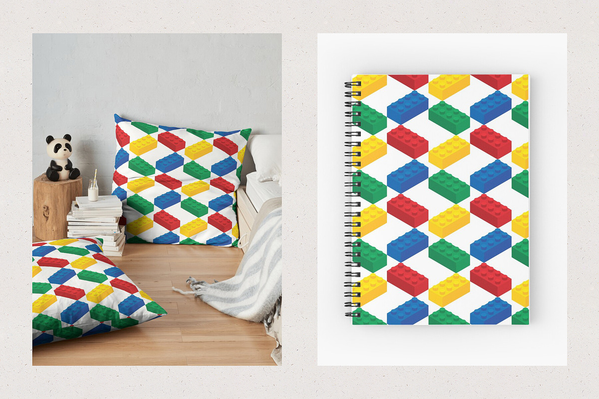 Bricks Repeat Pattern, a Pattern Graphic by Kessens