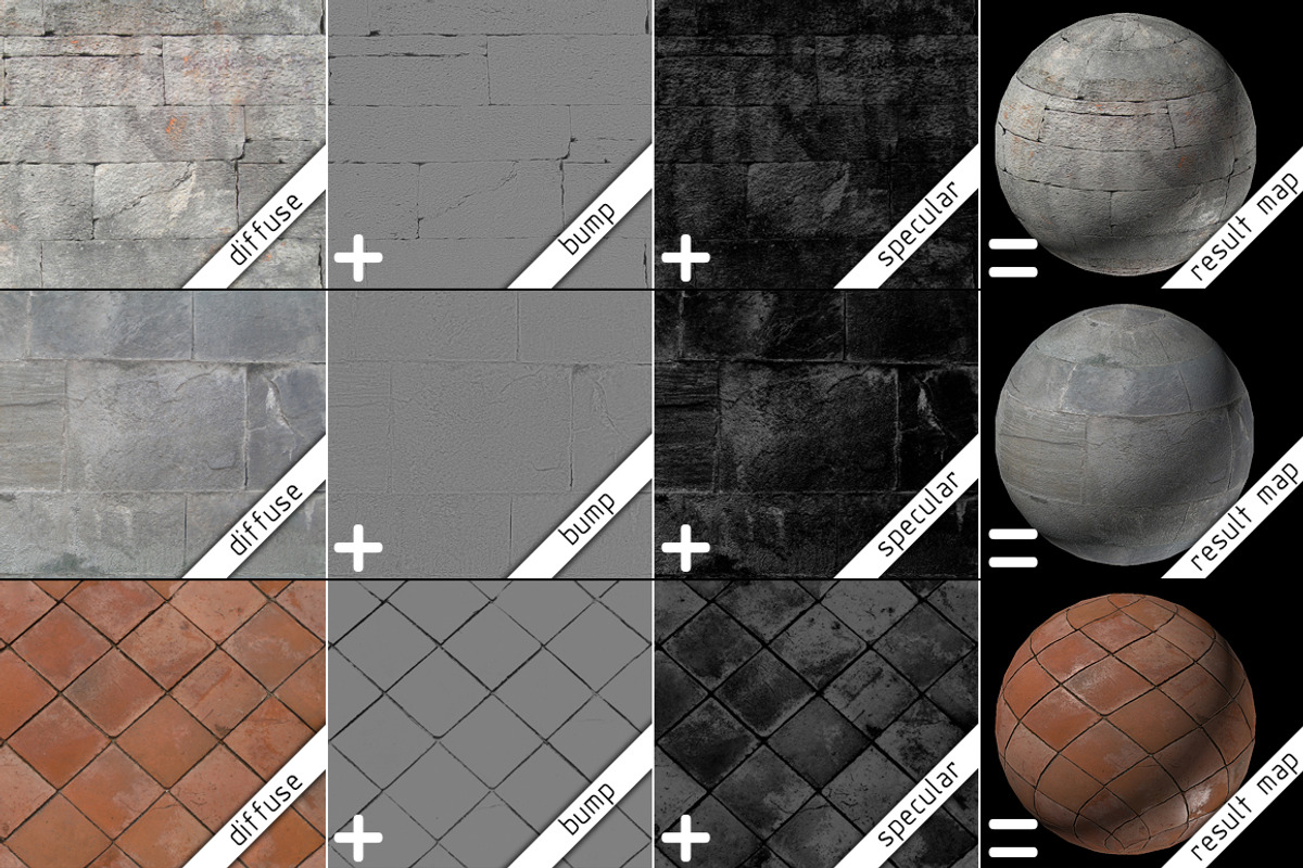 8 stone seamless HD textures, a Textures & Material 3D Model by Zver