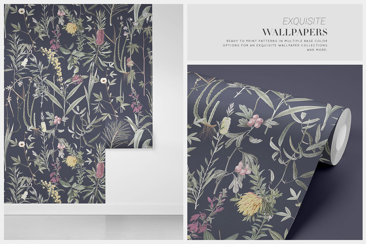 Soft Botanical Pattern Design, a Pattern Graphic by TSTUDIO
