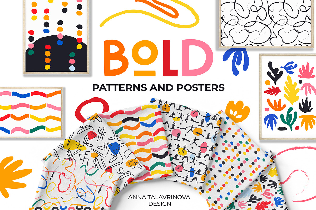 Bold Abstract pattern & posters, a Pattern Graphic by Cozy pattern shop ...