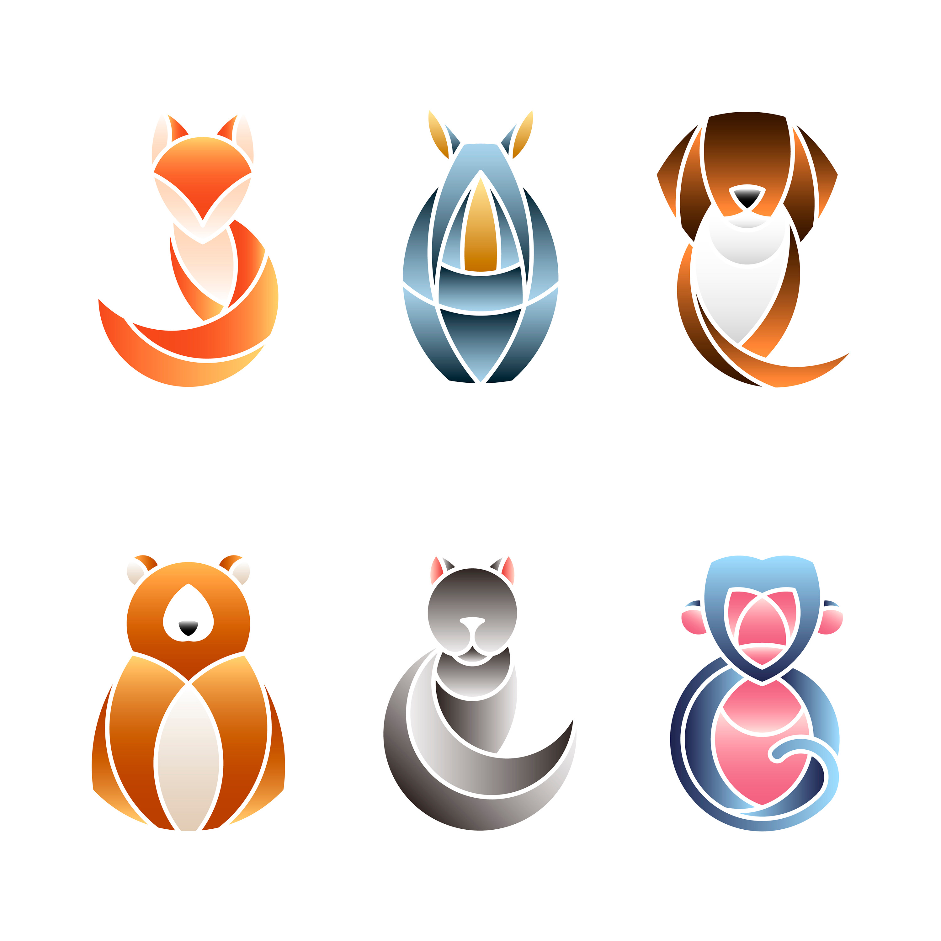Set of cute animal design vectors, a Background Graphic by rawpixel ...