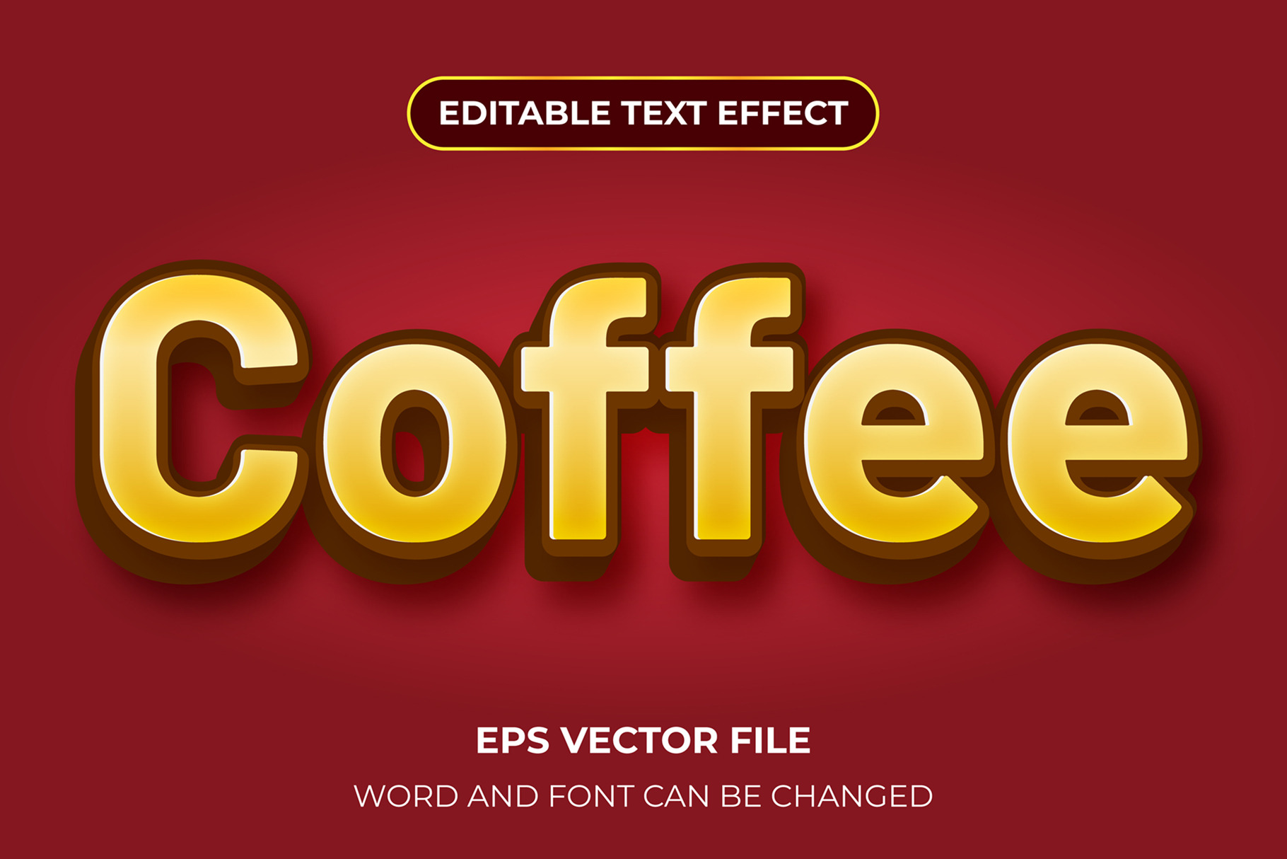 Coffee text effect