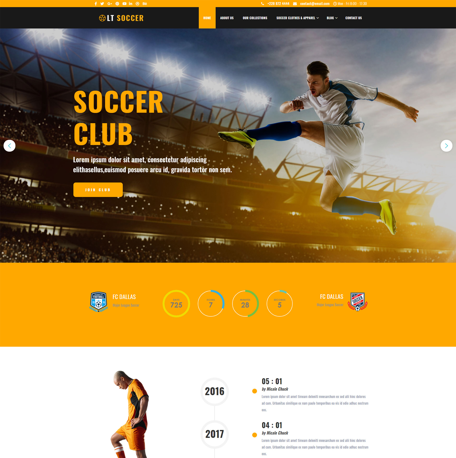 LT Soccer WordPress Football Theme, a WordPress Template by LTheme