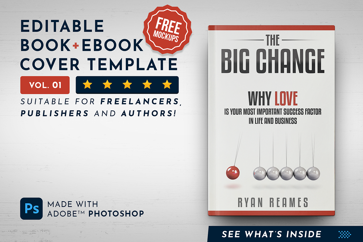 Editable Book Cover Template