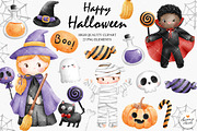 Halloween clipart bundle, an Illustration by Chonnieartwork