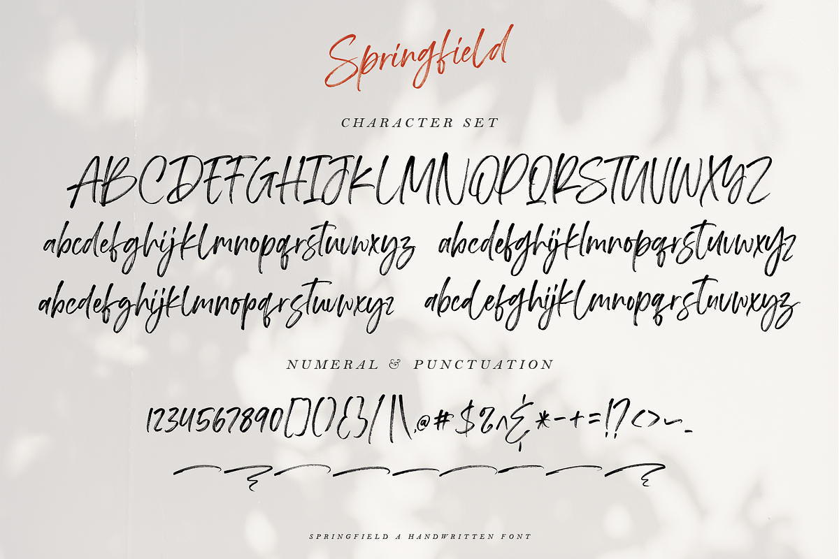 Springfield | Handwritten Font, a Script Font by Megi Satyo Widodo