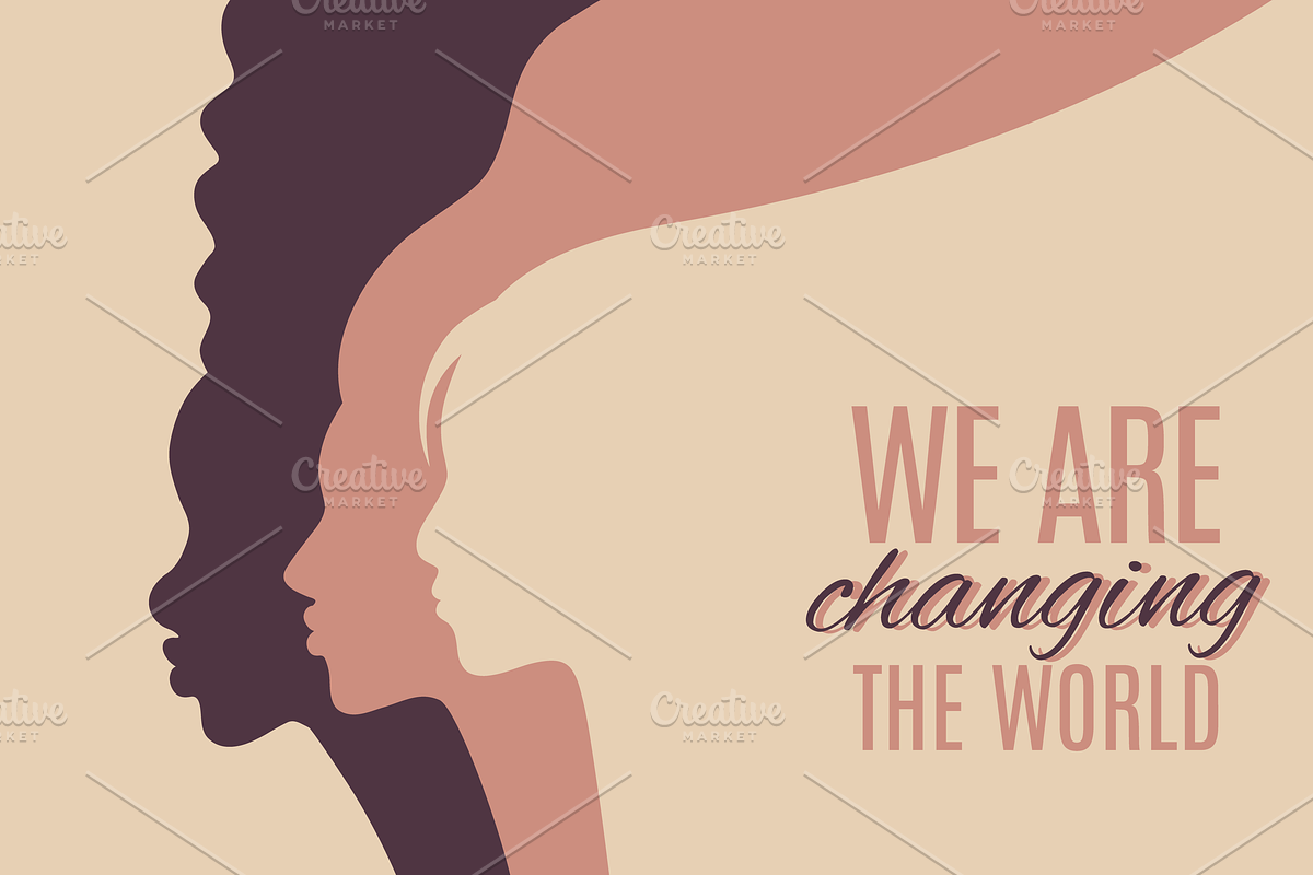 Women solidarity set, an Illustration by HappyMondayStudio