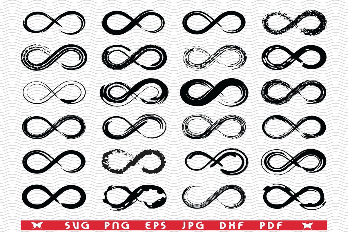 SVG Infinity, Loops, Silhouettes, an Outline Icon by DesignStudioRM