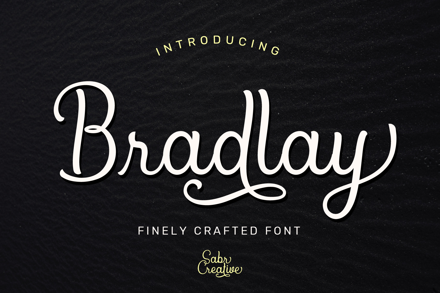 Bradlay Script, a Script Font by sabrcreative