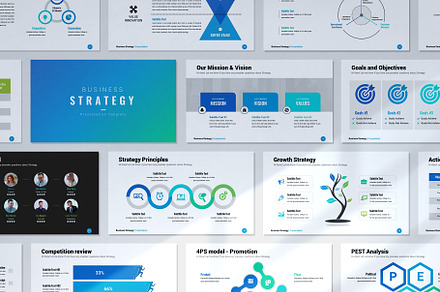 Business Strategy PowerPoint, a Presentation Template by WhiteGraphic