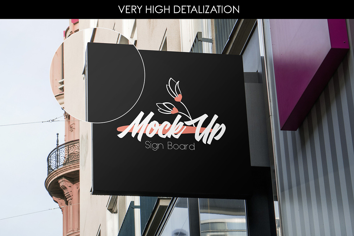 15 Sign Board MockUps, an Advertising Mockup by Free-PSD-Templates