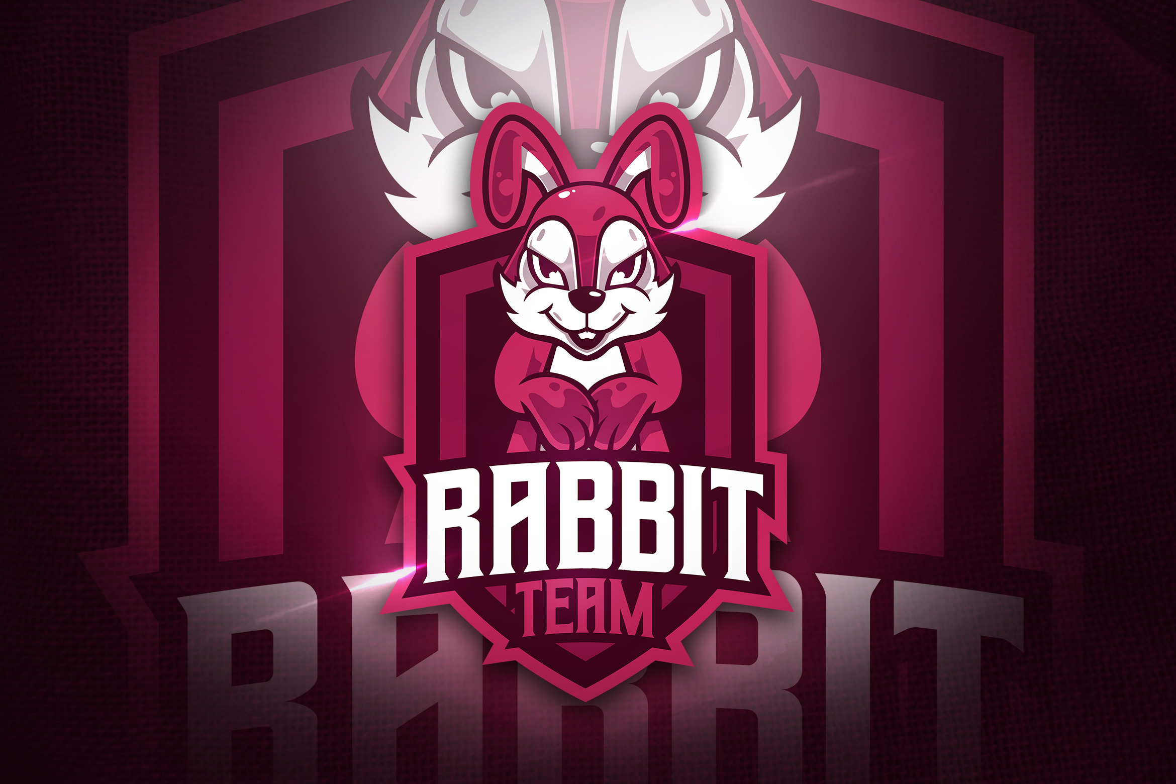 Rabbit Team V.2 - Mascot&Esport Logo, a Branding & Logo Template by AQR ...